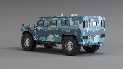 东风猛士军车CSK-182 装甲车模型-装甲车／坦克模型库-3ds Max(.max)模型下载-cg模型网