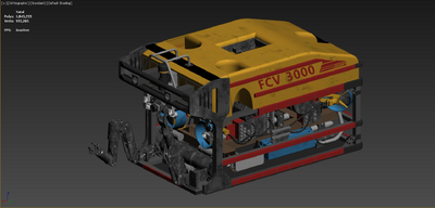 ROV 水下机器人模型-自然场景模型库-3ds Max(.max)模型下载-cg模型网