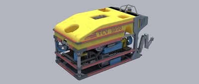 ROV 水下机器人模型-自然场景模型库-3ds Max(.max)模型下载-cg模型网