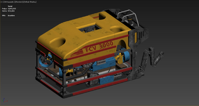 ROV 水下机器人模型-自然场景模型库-3ds Max(.max)模型下载-cg模型网