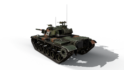 台湾省 CM11/M48H型勇虎主战坦克模型-装甲车／坦克模型库-FBX(.fbx)模型下载-cg模型网