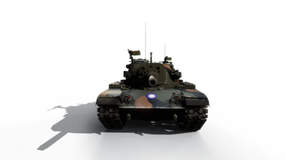 台湾省 CM11/M48H型勇虎主战坦克模型-装甲车／坦克模型库-FBX(.fbx)模型下载-cg模型网