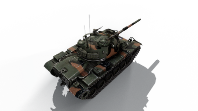 台湾省 CM11/M48H型勇虎主战坦克模型-装甲车／坦克模型库-FBX(.fbx)模型下载-cg模型网