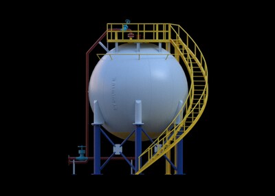 储罐 球形储罐模型-工业设备模型库-3ds Max(.max)模型下载-cg模型网
