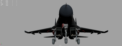 J11a歼11A战斗机模型-军用飞机模型库-Maya(.ma/.mb)模型下载-cg模型网