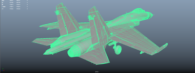 J11a歼11A战斗机模型-军用飞机模型库-Maya(.ma/.mb)模型下载-cg模型网