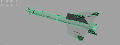 PL5空空导弹模型-火炮器械模型库-Maya(.ma/.mb)模型下载-cg模型网
