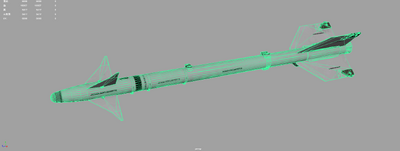 PL5空空导弹模型-火炮器械模型库-Maya(.ma/.mb)模型下载-cg模型网