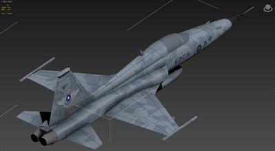 F5战斗机 F5Tiger模型-军用飞机模型库-3ds Max(.max)模型下载-cg模型网