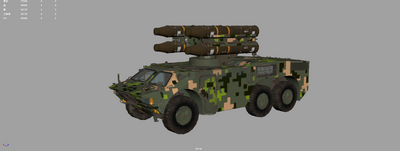 HQ7红旗7防空导弹系统红旗7导弹发射车模型-装甲车／坦克模型库-Maya(.ma/.mb)模型下载-cg模型网