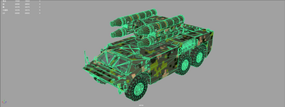 HQ7红旗7防空导弹系统红旗7导弹发射车模型-装甲车／坦克模型库-Maya(.ma/.mb)模型下载-cg模型网