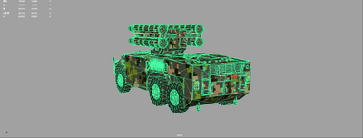 HQ7红旗7防空导弹系统红旗7导弹发射车模型-装甲车／坦克模型库-Maya(.ma/.mb)模型下载-cg模型网