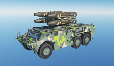 HQ7红旗7防空导弹系统红旗7导弹发射车模型-装甲车／坦克模型库-Maya(.ma/.mb)模型下载-cg模型网