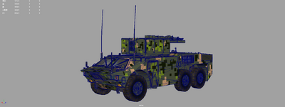 HQ7红旗7防空雷达防空系统模型-装甲车／坦克模型库-Maya(.ma/.mb)模型下载-cg模型网