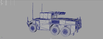 HQ7红旗7防空雷达防空系统模型-装甲车／坦克模型库-Maya(.ma/.mb)模型下载-cg模型网
