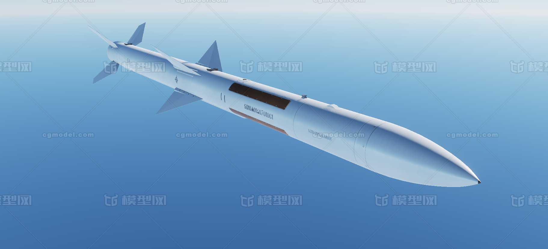 霹雳12空空导弹PL12导弹模型-火炮器械模型库-Maya(.ma/.mb)模型下载-cg模型网