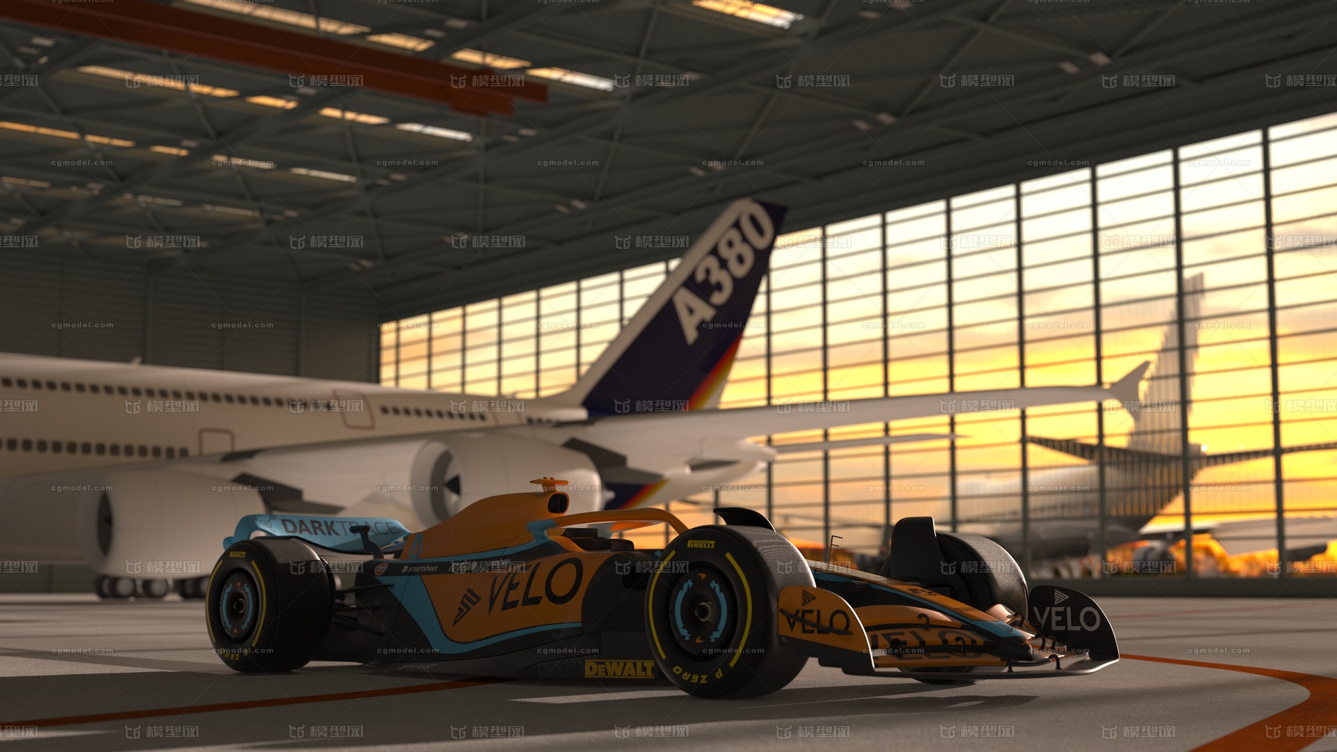 F1赛车 迈凯伦MCL模型-赛车/跑车模型库-Cinema 4D(.c4d)模型下载-cg模型网