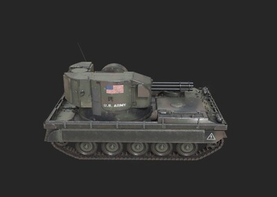 PBR 美国T249模型-火炮器械模型库-3D Studio(.3ds)模型下载-cg模型网
