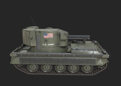 PBR 美国T249模型-火炮器械模型库-3D Studio(.3ds)模型下载-cg模型网