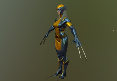 次世代x23女金刚狼模型-女人模型库-FBX(.fbx)模型下载-cg模型网