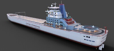现代货船大型货物运输船 Z218模型-货运船模型库-3ds Max(.max)模型下载-cg模型网