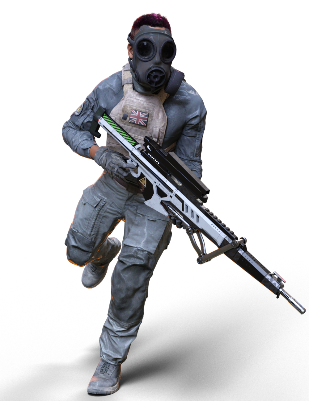 赛博 军人 使命 COD Kyle 盖兹 虚拟数字人模型 - 角色/人物/生物 - 作品模型 - CG模型网