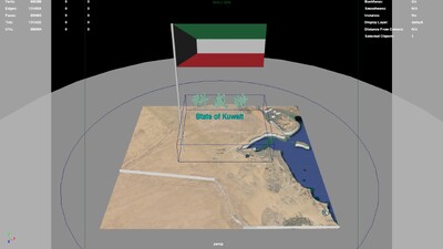 科威特卫星地图Kuwait map山脉地模型-地形模型库-Maya(.ma/.mb)模型下载-cg模型网