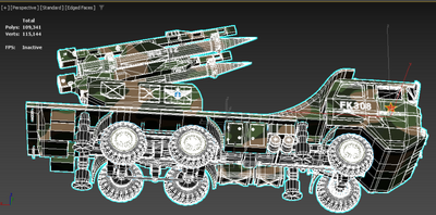 红旗-12防空导弹 HQ-12模型-火炮器械模型库-3ds Max(.max)模型下载-cg模型网