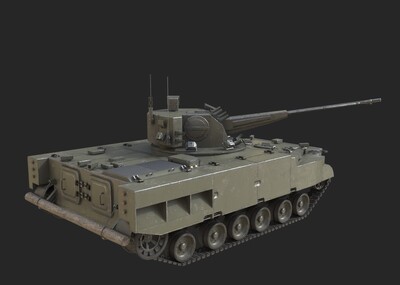 2S38 偏流-防空模型-火炮器械模型库-3ds Max(.max)模型下载-cg模型网