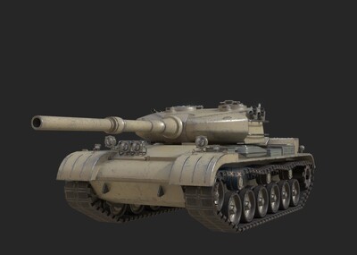 PBR WZ1224主战坦克模型-装甲车／坦克模型库-3D Studio(.3ds)模型下载-cg模型网