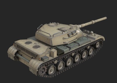PBR WZ1224主战坦克模型-装甲车／坦克模型库-3D Studio(.3ds)模型下载-cg模型网