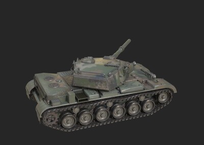 PBR WZ1224主战坦克模型-装甲车／坦克模型库-3D Studio(.3ds)模型下载-cg模型网