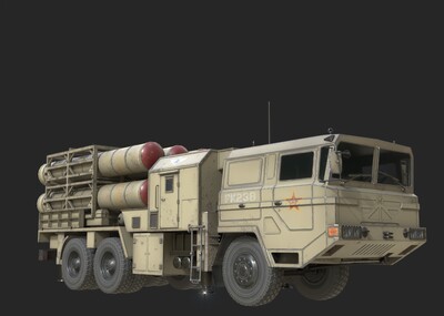 红旗16防空导弹发射车 HQ16模型-其他器械模型库-Substance Painter(.spp/.sbsar)模型下载-cg模型网