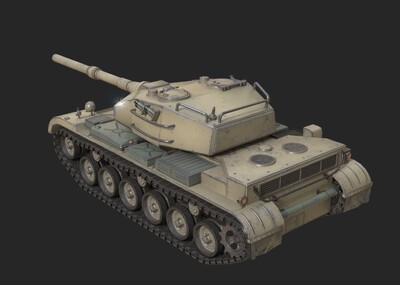 PBR WZ1224主战坦克模型-装甲车／坦克模型库-3D Studio(.3ds)模型下载-cg模型网