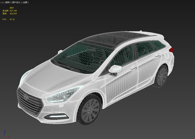 现代 i40模型-轿车模型库-3ds Max(.max)模型下载-cg模型网