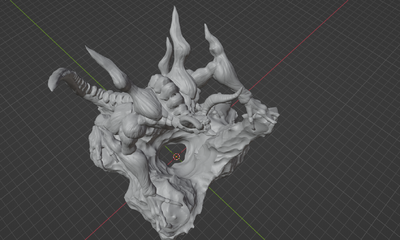 可3D打印模型-虫族-Ifrit模型-神话类模型库-Blender(.blend)模型下载-cg模型网