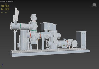 110kV GIS设备模型-工业设备模型库-3ds Max(.max)模型下载-cg模型网