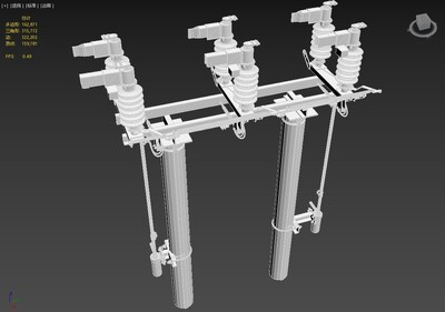35kV高压隔离开关模型-电机部件模型库-3ds Max(.max)模型下载-cg模型网