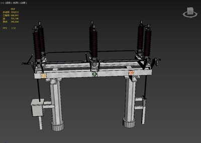 110kV GW4隔离开关模型-工业设备模型库-3ds Max(.max)模型下载-cg模型网