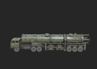 四涂装 DF21模型-其他器械模型库-3ds Max(.max)模型下载-cg模型网