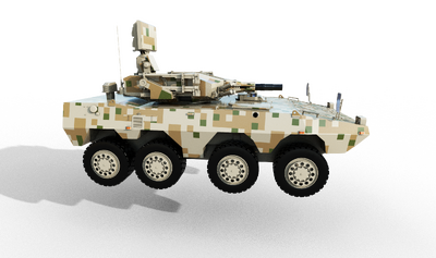 国产CS/SA5型30毫米轮式自行高炮模型-装甲车／坦克模型库-3ds Max(.max)模型下载-cg模型网