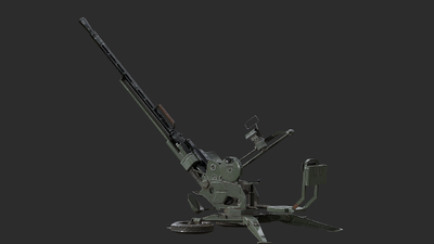 PBR QJG02模型-火炮器械模型库-Maya(.ma/.mb)模型下载-cg模型网