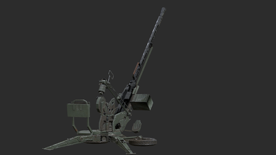 PBR QJG02模型-火炮器械模型库-Maya(.ma/.mb)模型下载-cg模型网