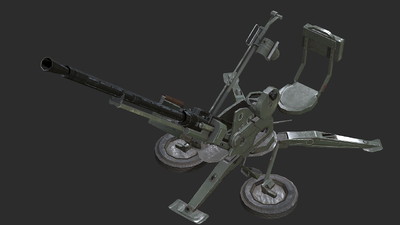 PBR QJG02模型-火炮器械模型库-Maya(.ma/.mb)模型下载-cg模型网