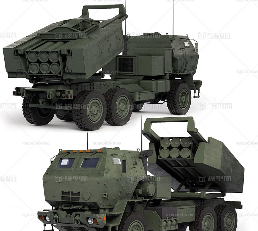 M142 火箭炮模型-火炮器械模型库-3ds Max(.max)模型下载-cg模型网