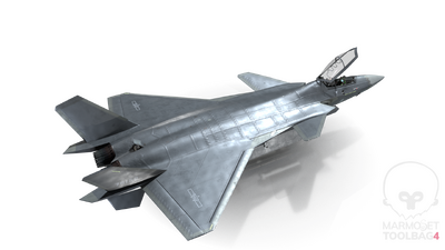 歼20 歼20B模型-军用飞机模型库-3ds Max(.max)模型下载-cg模型网