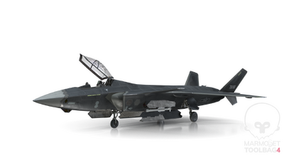 歼20 歼20B模型-军用飞机模型库-3ds Max(.max)模型下载-cg模型网