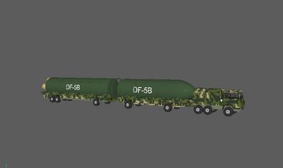 “东风”5B核导弹 DF-58模型-装甲车／坦克模型库-Maya(.ma/.mb)模型下载-cg模型网