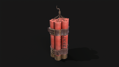 TNT炸弹 爆破炸药模型-其他器械模型库-3ds Max(.max)模型下载-cg模型网