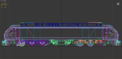 HXD2D型交流传动电力机车模型-火车/轨道车模型库-3ds Max(.max)模型下载-cg模型网